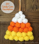 Candy Corn DIY Halloween Decoration