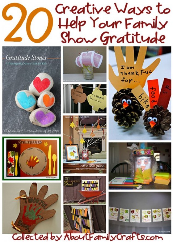 20 Creative Ways to Help Your Family Show Gratitude – About Family Crafts
